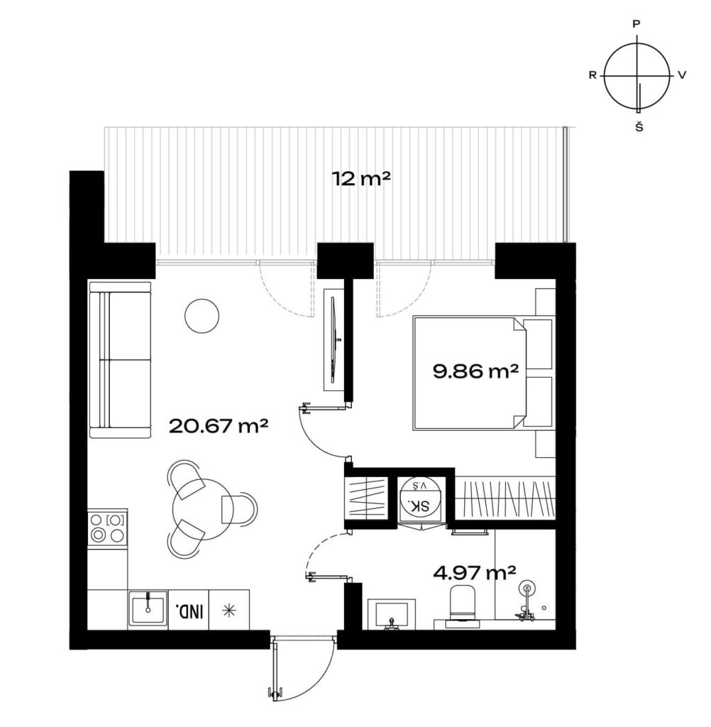 3 namas - 3 butas - Takas į jūrą